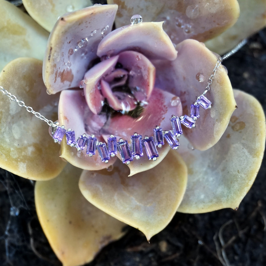 Signature Amethyst Smile Necklace 2 – Andrea Jaye Collection
