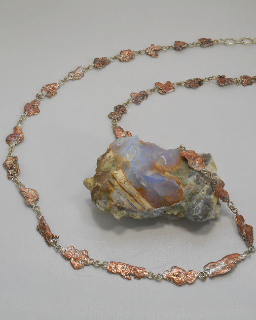 Copper/Sterling Splash Necklace 1 – Andrea Jaye Collection
